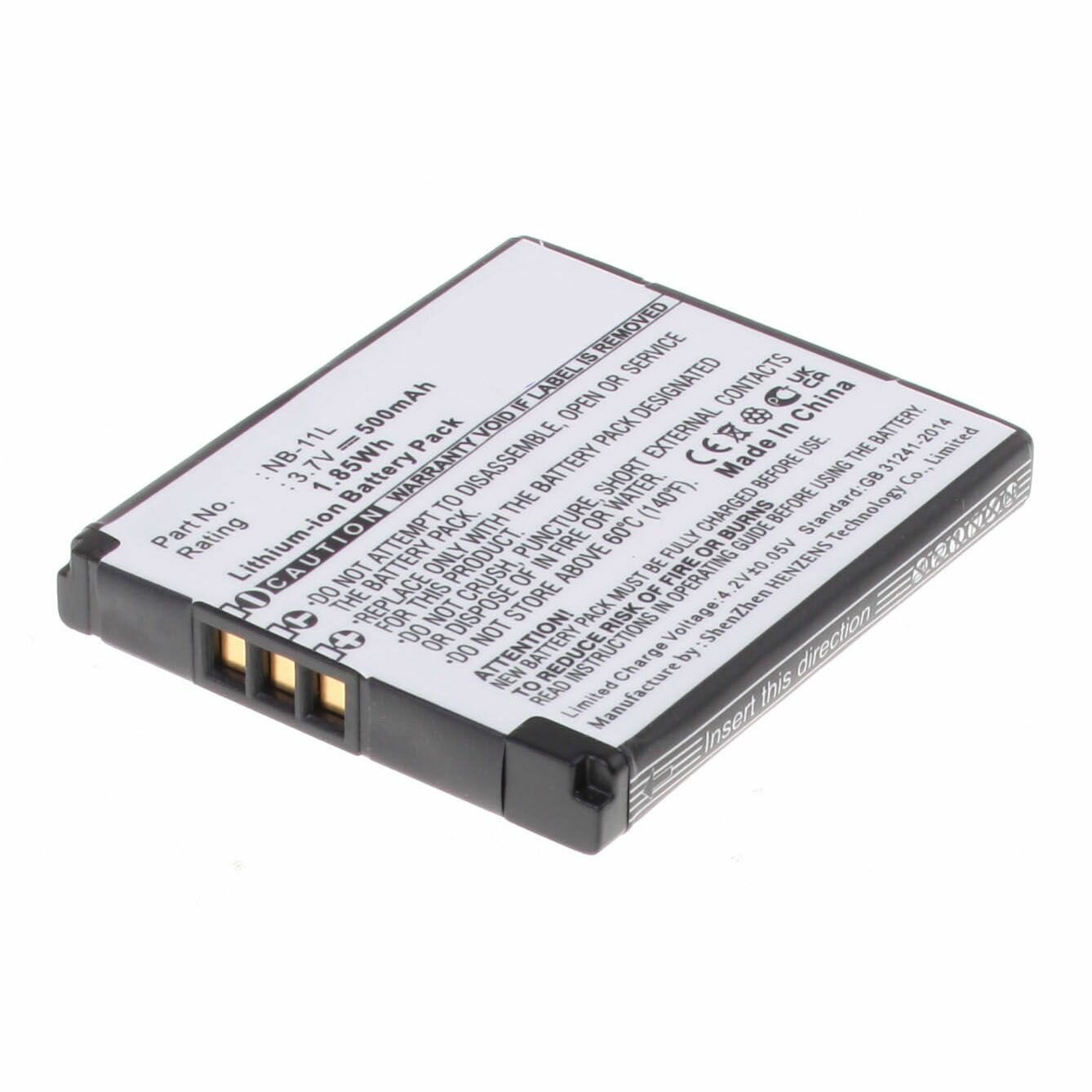 Аккумулятор iBatt 500mAh для фотокамер и видеокамер Canon (NB-11L, NB-11LH)