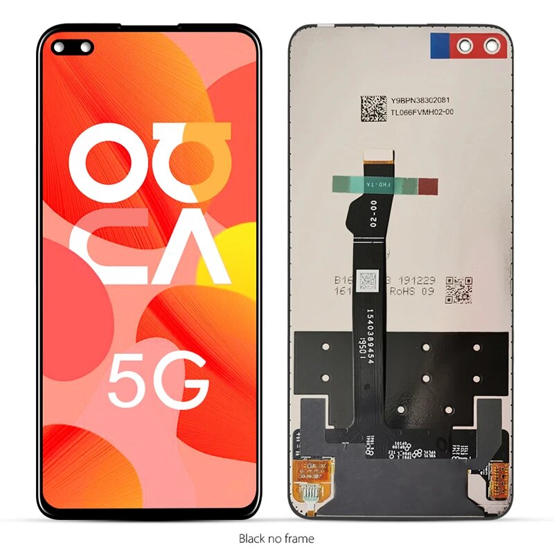 Дисплей для Huawei Honor View 30, Black No Frame