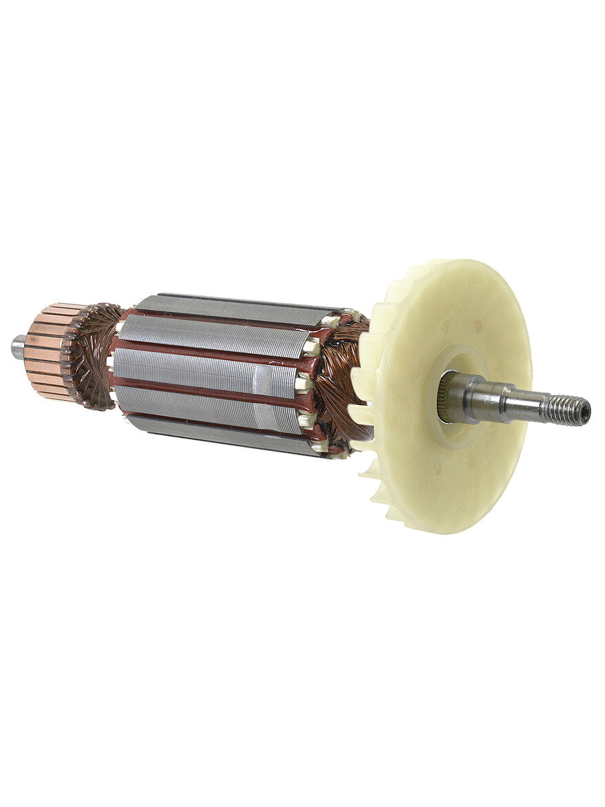 Ротор (Якорь) 230V-240V (L-153 мм, D-37 мм, резьба М6 (шаг 1.0 мм)) для болгарки (УШМ) HITACHI G 13SS2