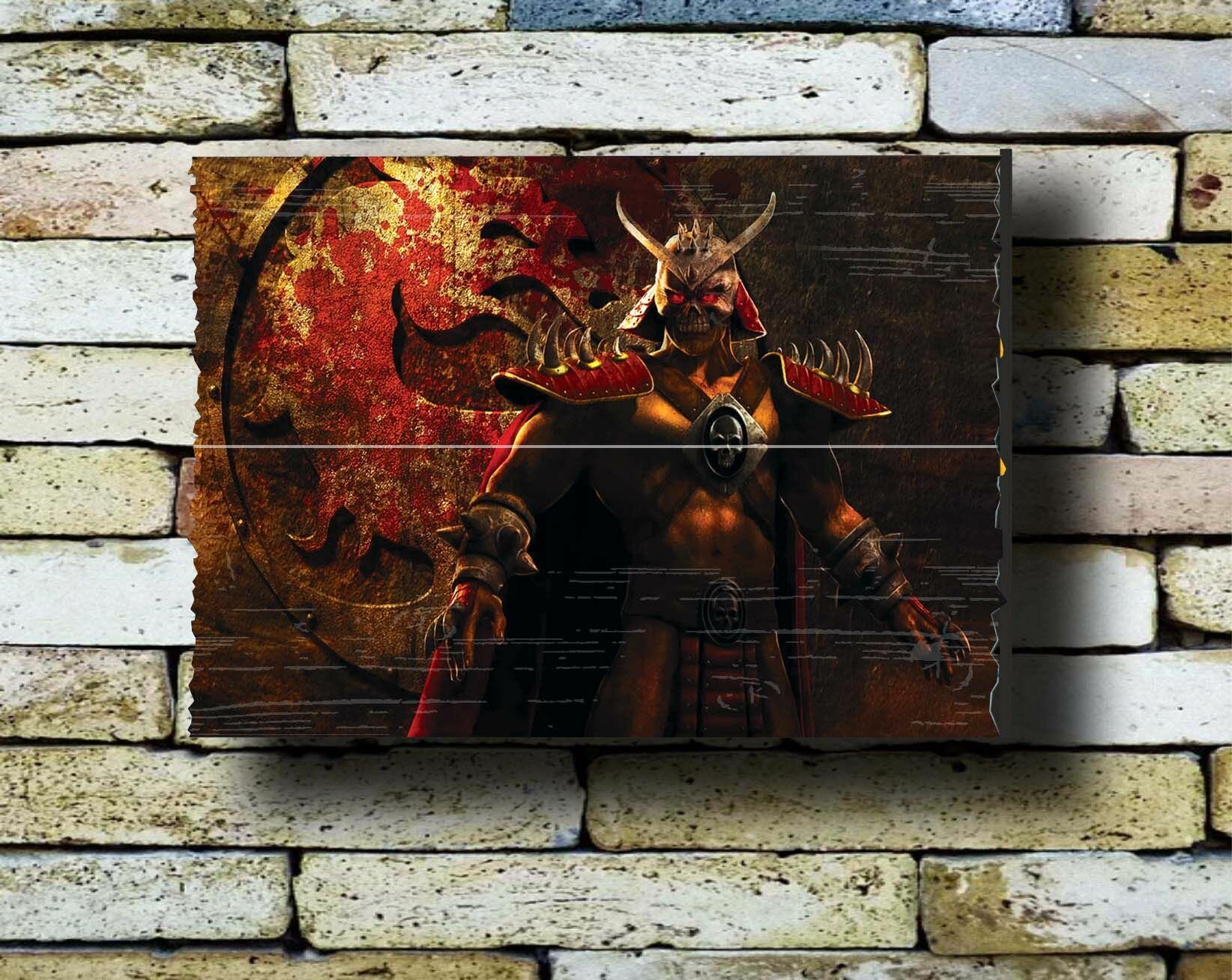 Картина на досках Мортал комбат 11, Mortal Kombat, ShaoKahn, Шао Кан18