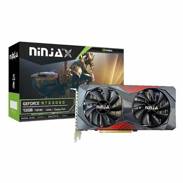 Видеокарта Ninja RTX3060 12GB GDDR6 192bit 3xDP HDMI 2FAN RTL