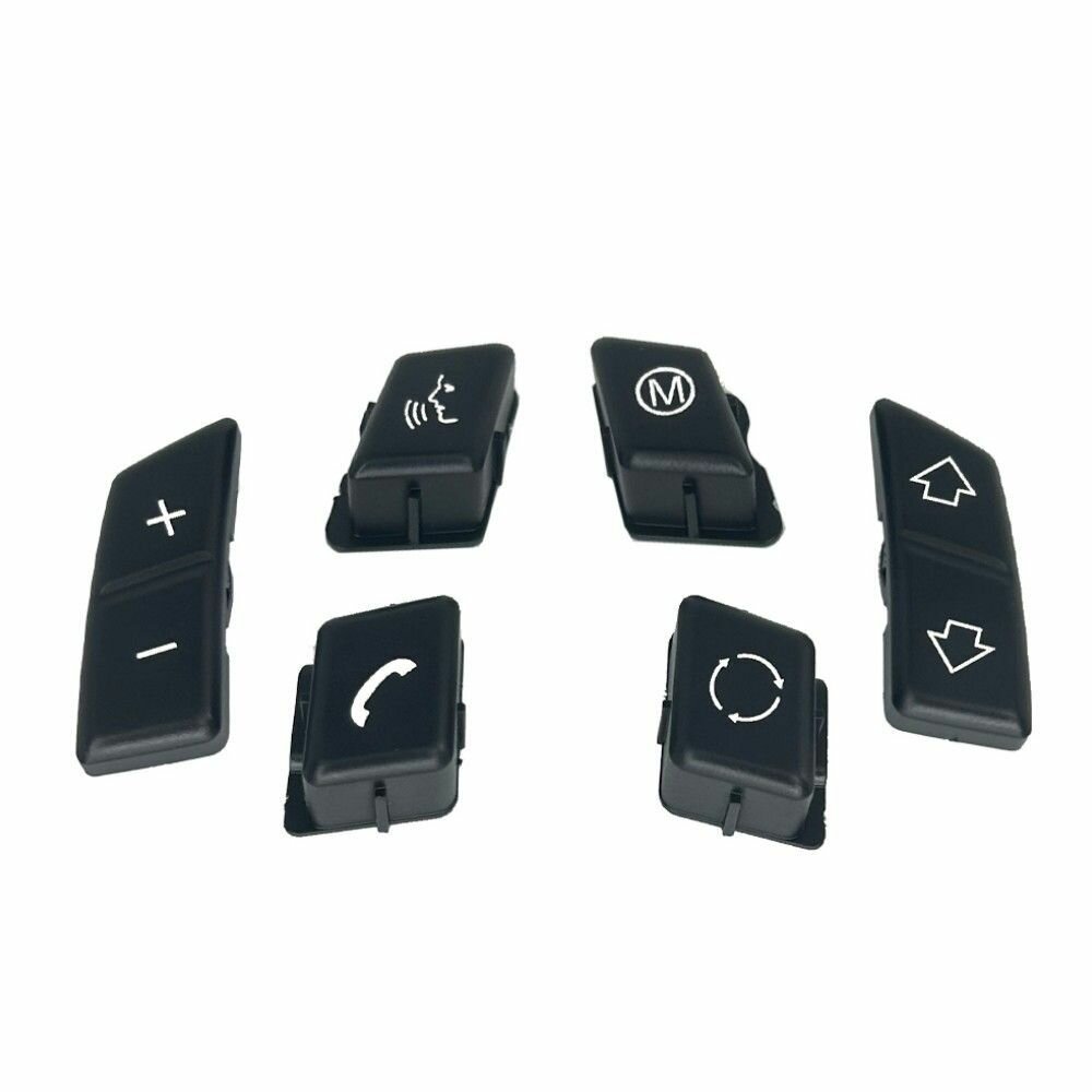 Крышка кнопки M рулевого колеса для BMW 1/3 Series X1 E81 E82 E87 E88 E90 E92 E93 M3 E84, ABS, 6 шт, для 2006-2015