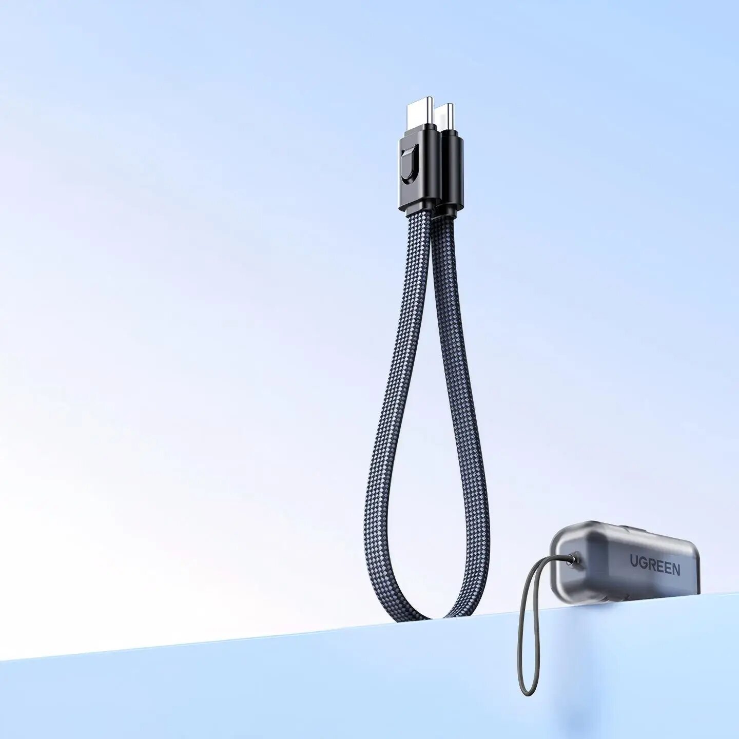 UGREEN USB Type-C - Type-C кабель черный, PD60W, 3A
