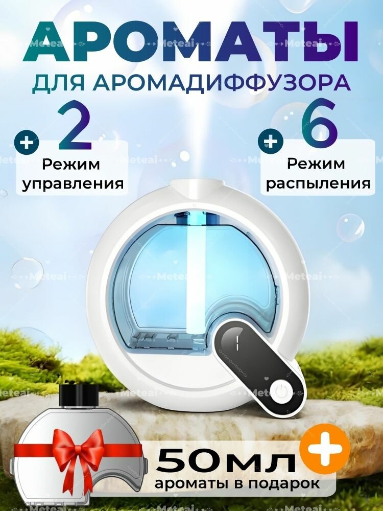 Автоматический аромадиффузор, Аромадиффузор ультразвуковой для дома, устранением запахов, 6 режимов расспыления для устранения запахов режимы распыления