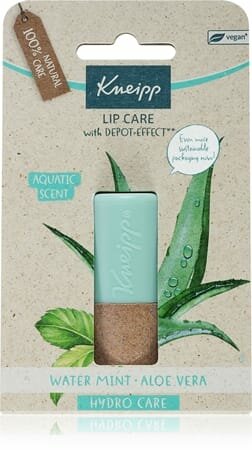 Бальзам для губ Kneipp Hydro Care Water Mint & Aloe Vera, прозрачный, 4,7 г
