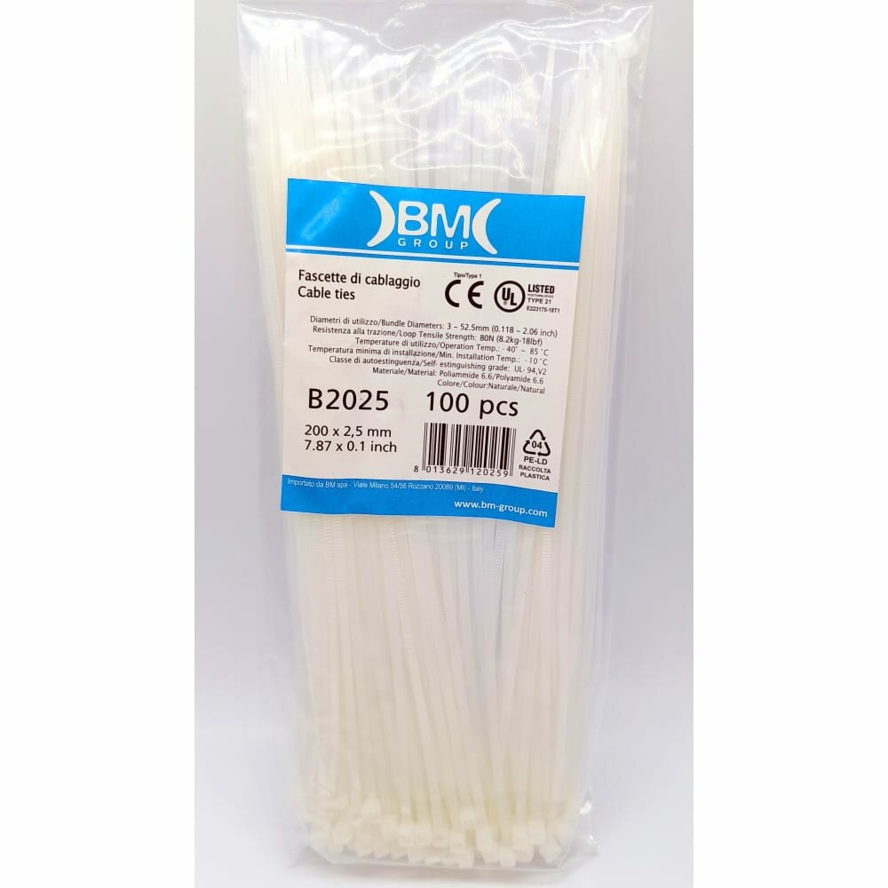 Кабельная стяжка BM Group . BM-B2025