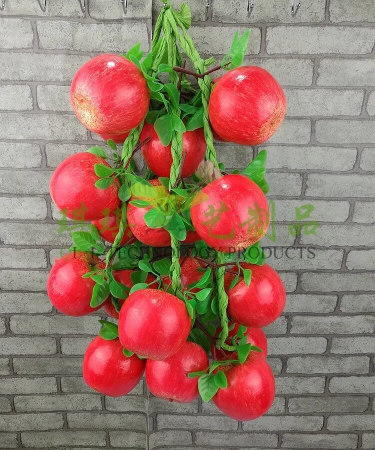 Искусственные яблоки красные, 14 шт.