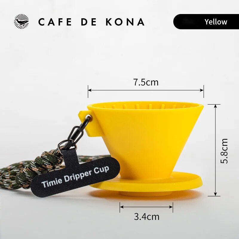 CAFEDE KONA Timie Dripper Cup, желтый