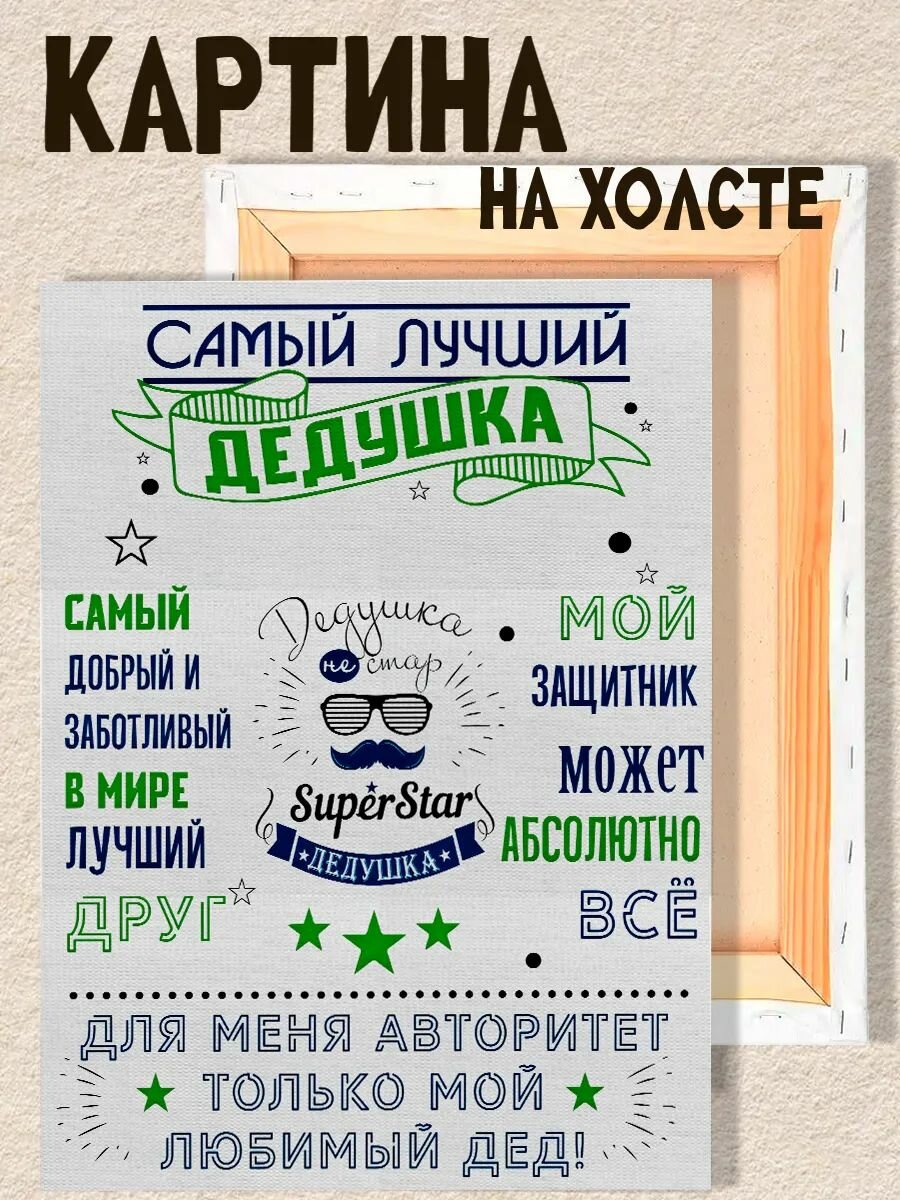 Картина на стену Правила бабушки и дедушки