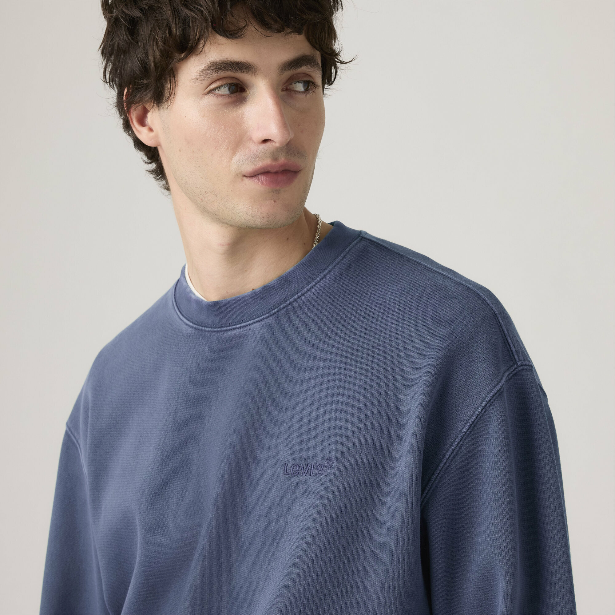 Свитшот Levi's AUTHENTIC CREW, размер XL, , синий — фото 1