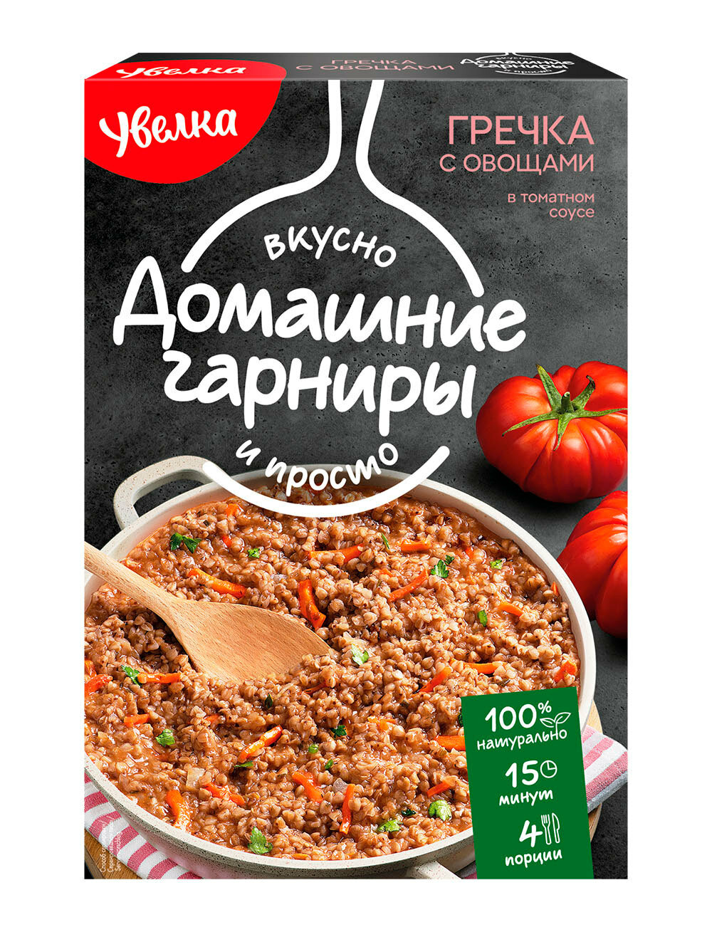 Гречка Увелка с овощами в томатном соусе 300г