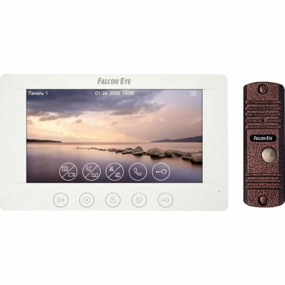 Комплект видеодомофона Falcon Eye KIT Space HD Wi-Fi, 2350451