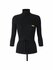 Свитер Elisabetta Franchi Micro-braided open-back sweater, размер 40, , black/bl...