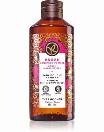 Средство для душа Yves Rocher Bain de Nature Argan & Rose Petals, 400 мл