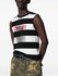 Топ Dagger Dean distressed striped vest, размер 52, черный