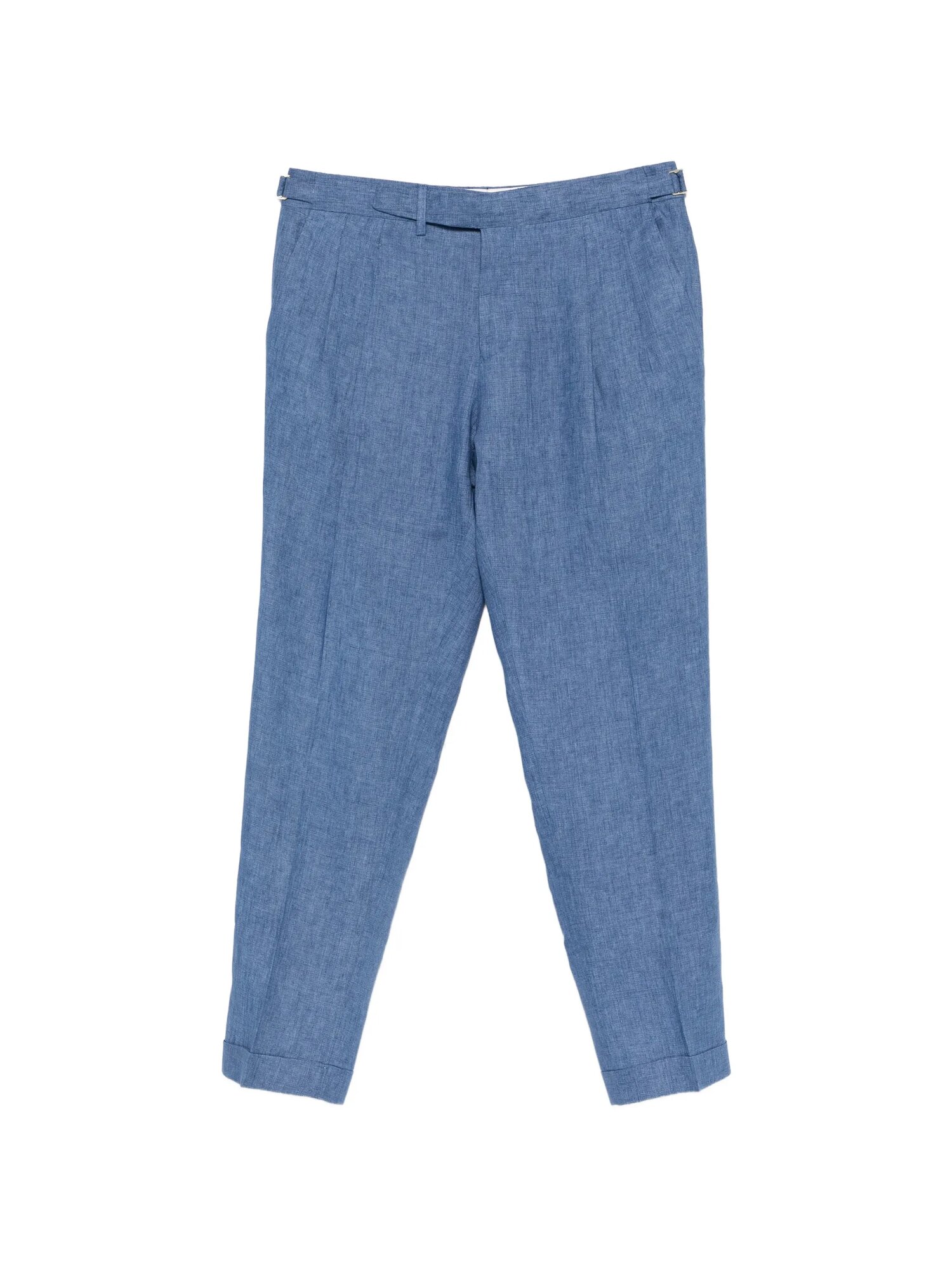 Брюки Pleated slub-texture trousers