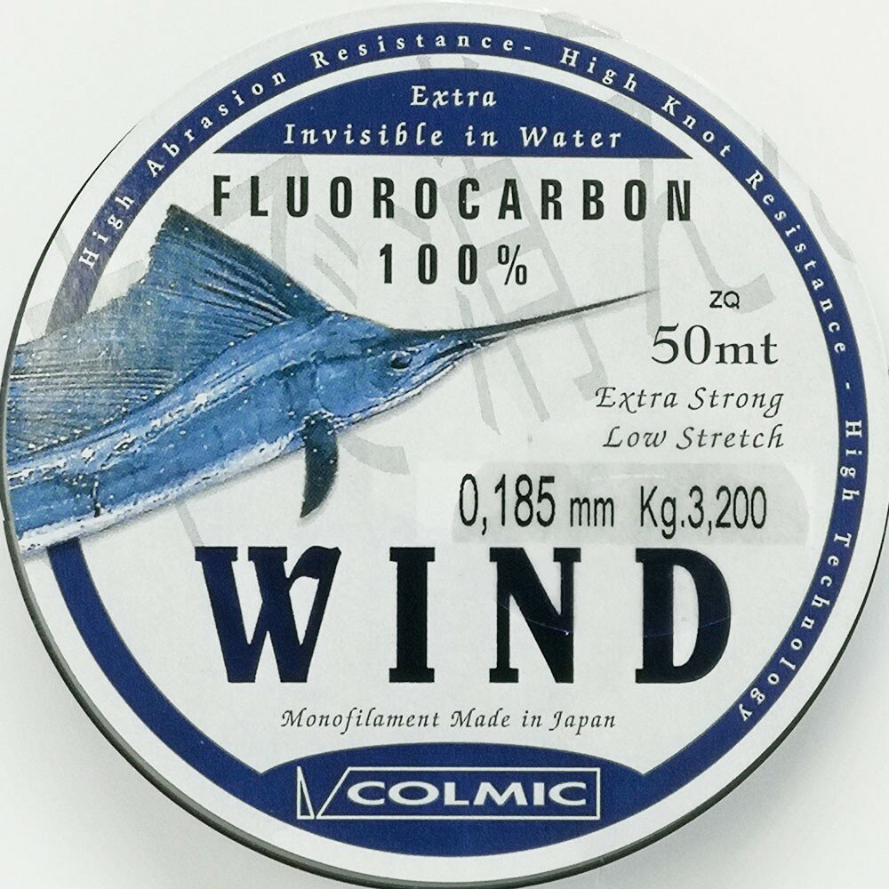 Леска COLMIC WIND 50мт. - 0,185mm флюорокарбон (КUREHA)-3,2кг