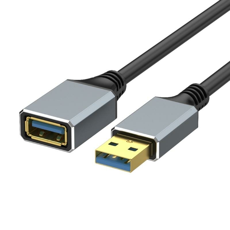 USB 3.0 переходник «мама-папа» под углом 90°, 1.5m - прямая голова