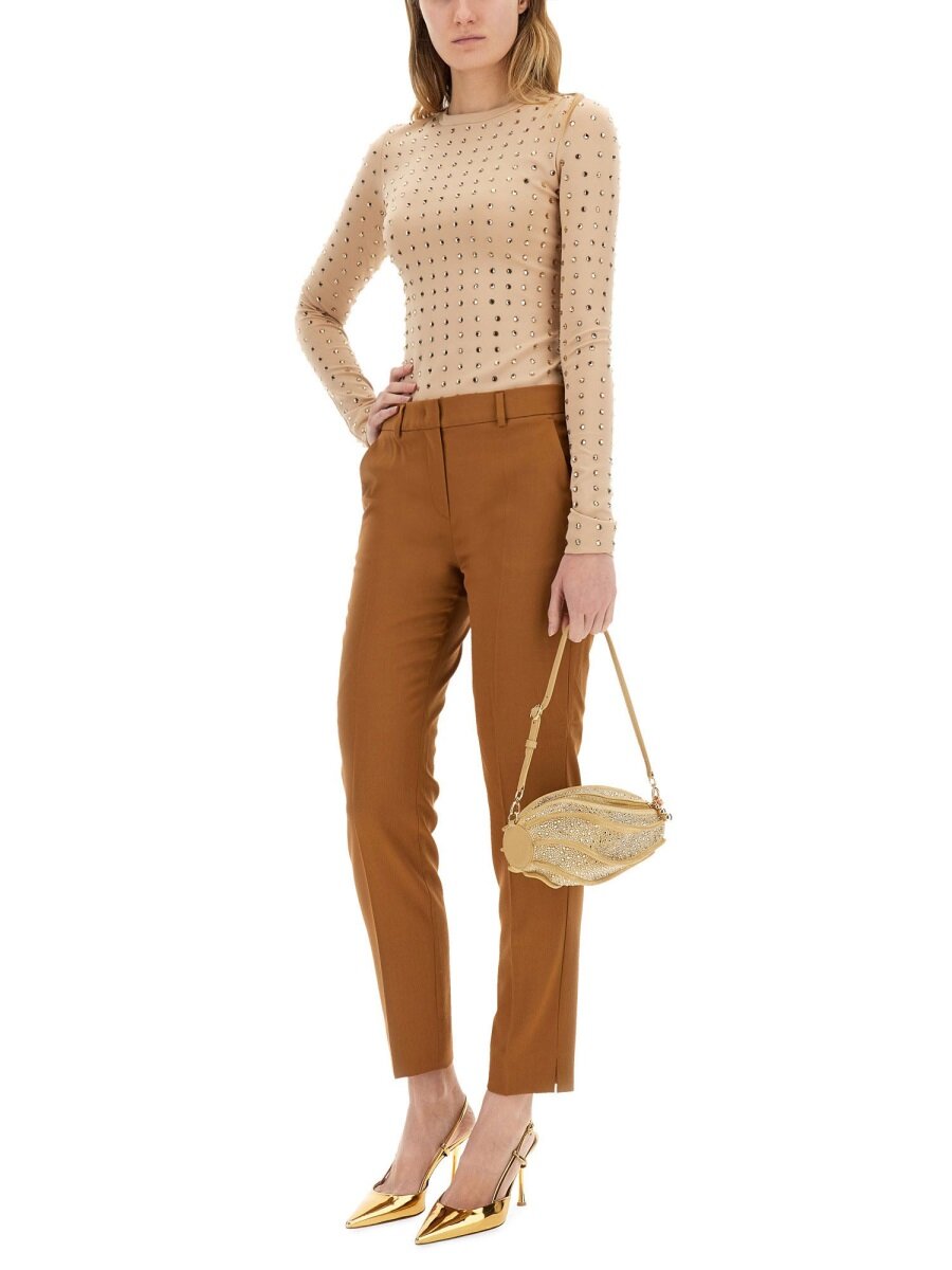 Брюки классические Max Mara, размер 38, коричневый — фото 1
