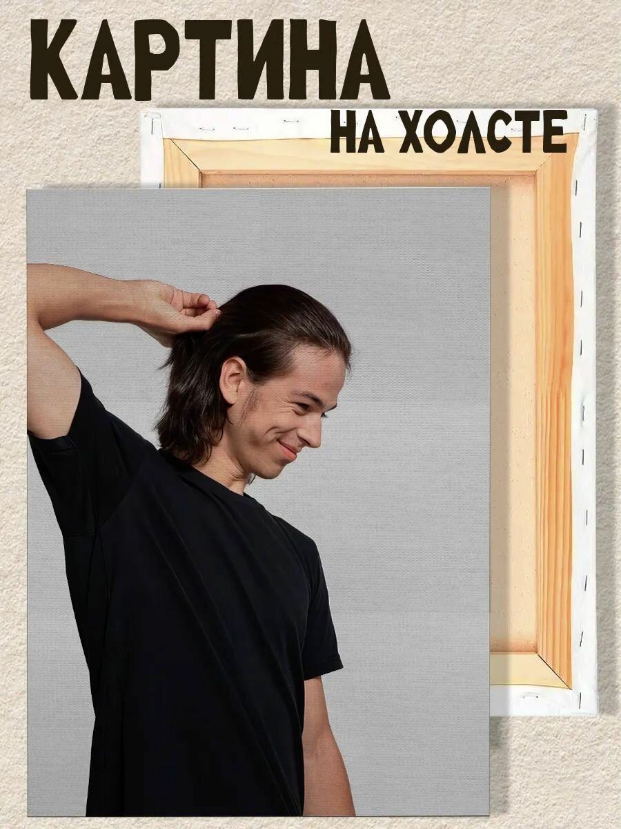 Картина на стену Петр Гуменник фигурист, на подрамнике, 1шт, 25х17 размер.