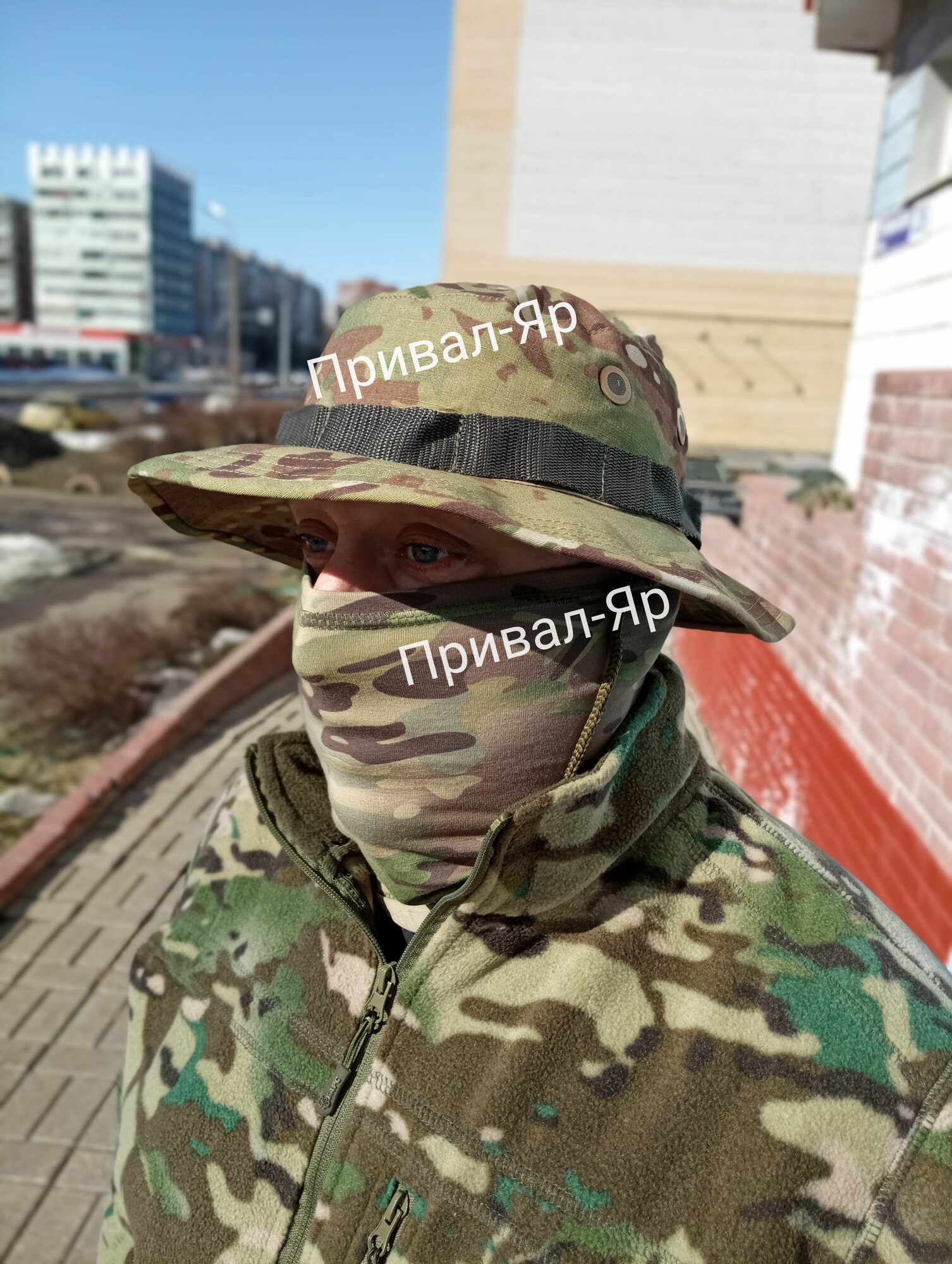 Панама БАРС для мужчин и женщин, размер 60, мультикам — фото 1