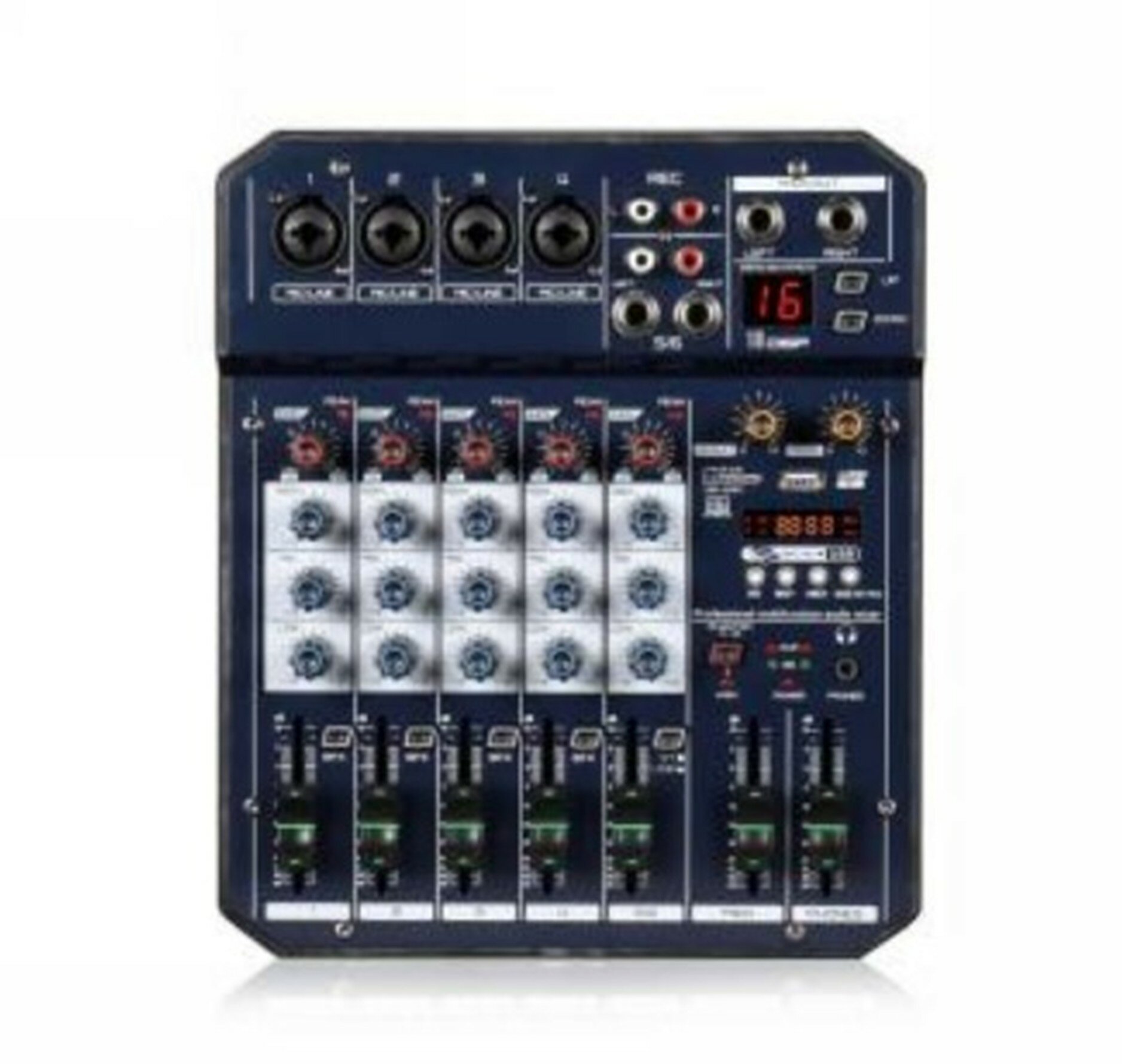 Микшер LAudio T6, с фантомным питанием, пассивный, 3-полосный эквалайзер