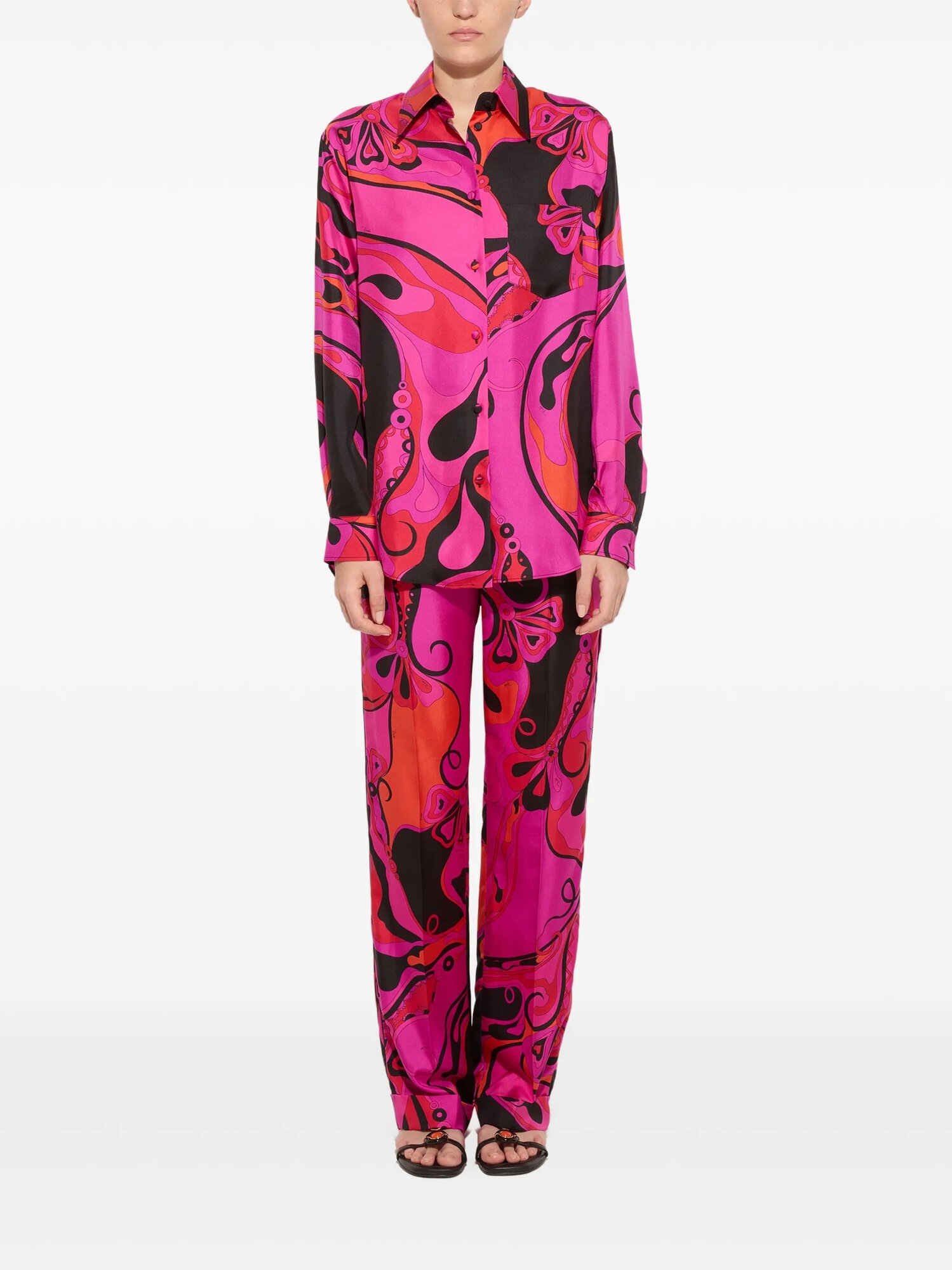 Рубашка PUCCI, размер 36, pink — фото 1