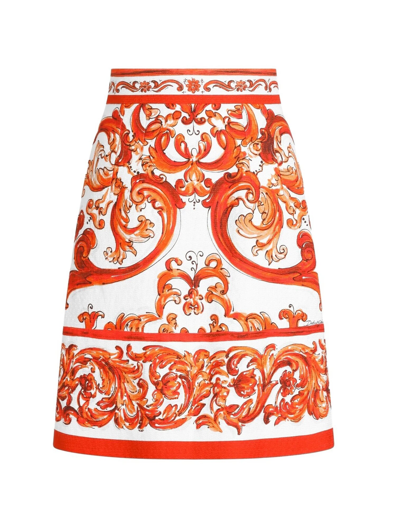 Юбка Miniskirt in Majolica-print mat