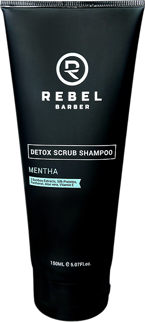 REBEL BARBER Премиальный шампунь-скраб с мятой Detox Men Detox Scrub Shampoo 20 шт.
