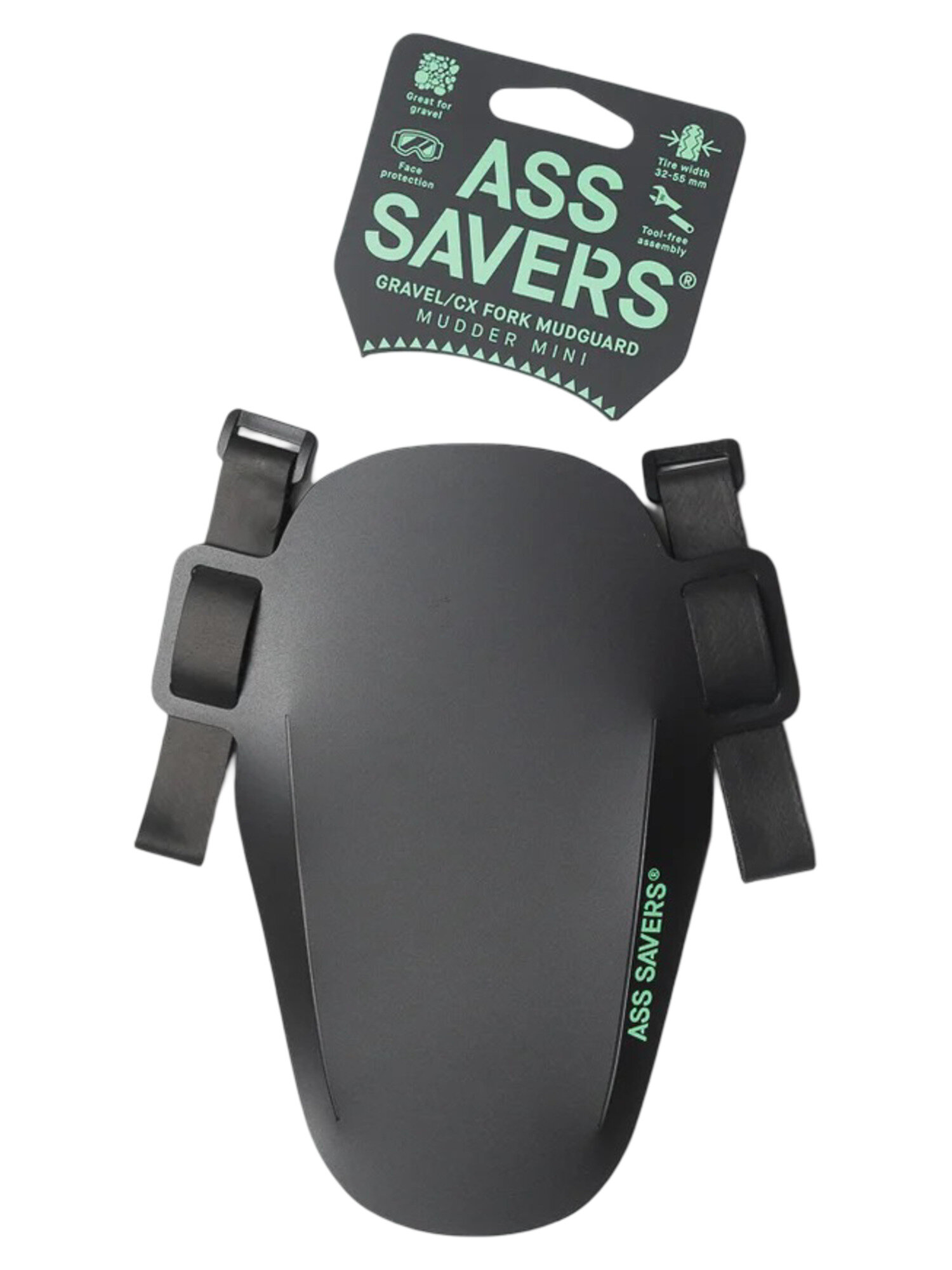 Крыло переднее Ass Savers Mudder Mini Black