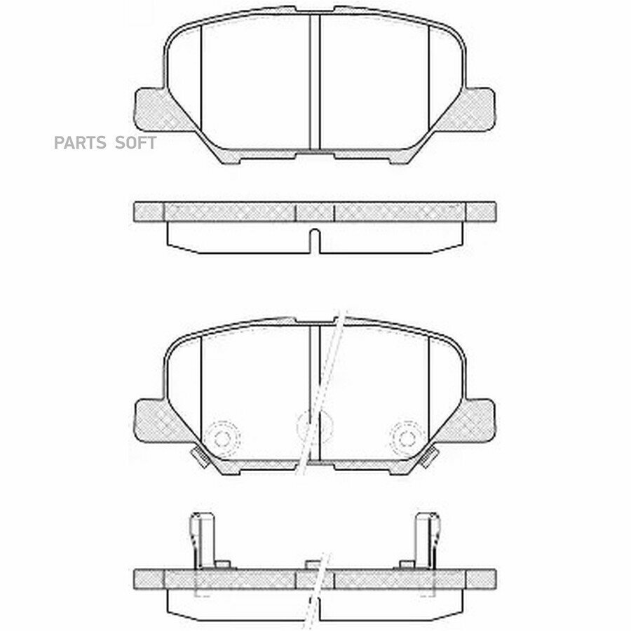 Колодки дисковые задние REMSA 153602