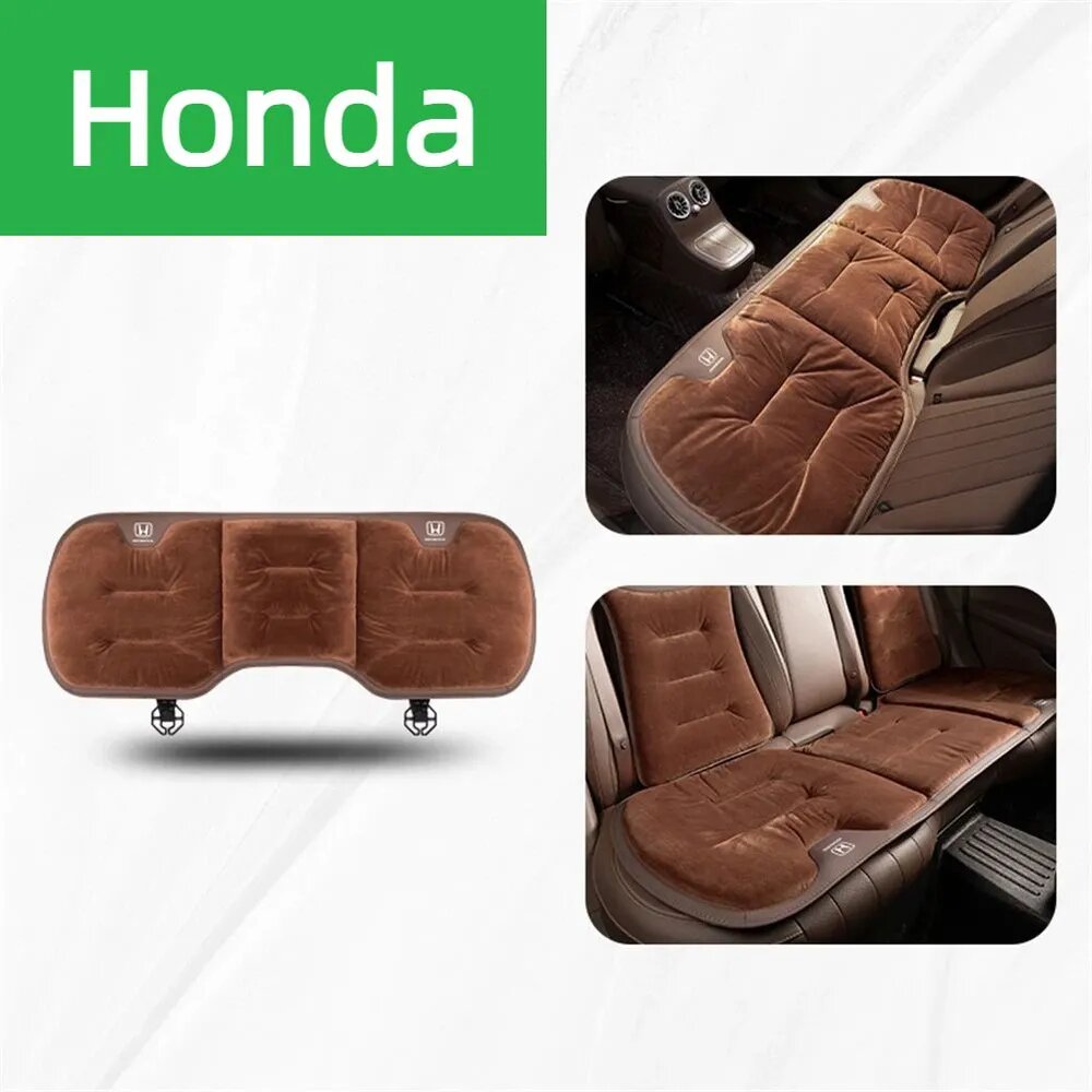 Автомобильный чехол на Задние сиденья Honda, Бархат, коричневый, 1 шт.