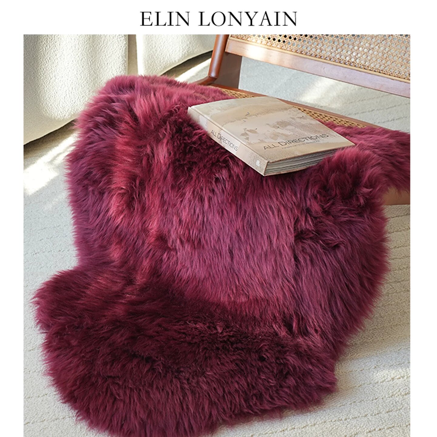 Плед-подушка из новозеландской шерсти Longyan Home Furnishing, для гостиной, дивана, спальни, прикроватный коврик,