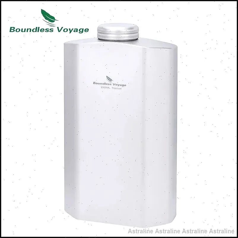 Boundless Voyage Титановая Фляга 2500 Мл Ti3004D Из Чистого Титана TA1 Лёгкая Прочная Бутылка Для Воды С Широким Горлышком