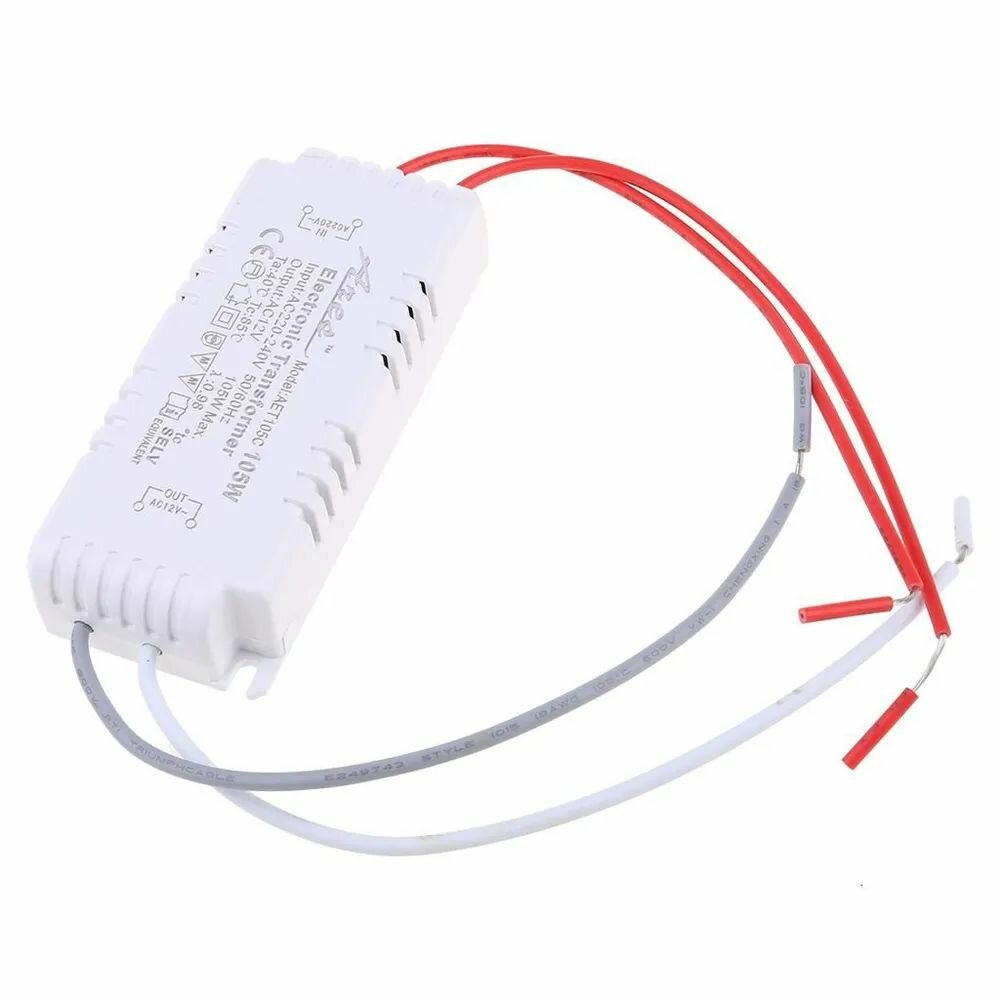 Блок питания для галогенных ламп 12V 105W, Белый