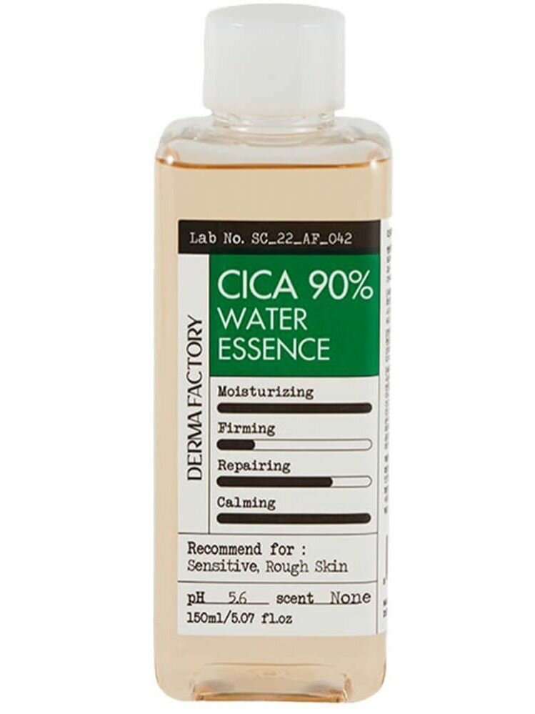 Derma Factory Успокаивающий тонер-эссенция с 90% центеллы Cica 90% Water Essence 150 мл.