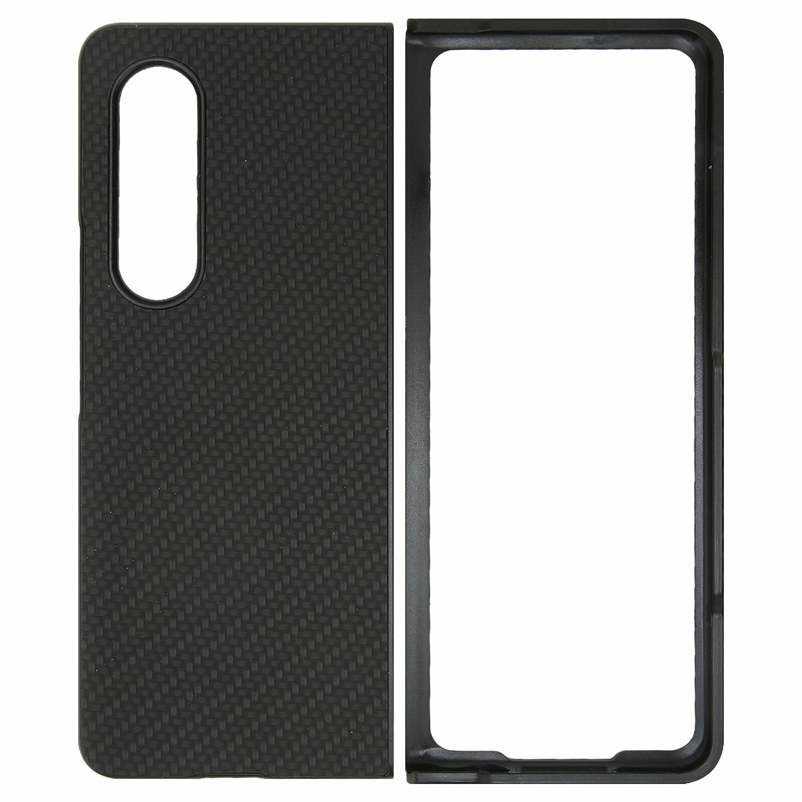 Чехол для Galaxy Z Fold 3, карбон (Черный)