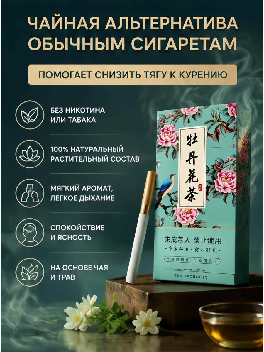 Безникотиновые травяные сигареты-2упаковка- без табака