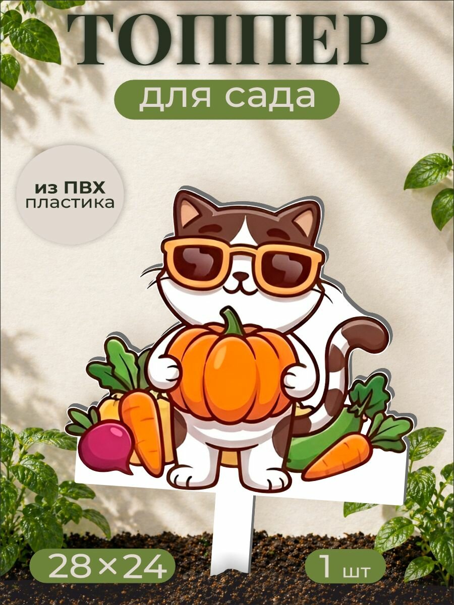 Фигурки для сада Крутой кот - Сад