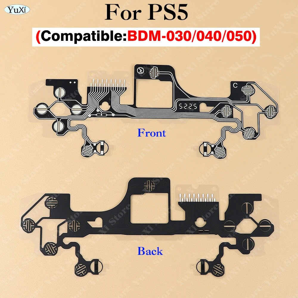 Пленки кнопок PS5 YuXi, комплект 3шт, V3 V4 V5