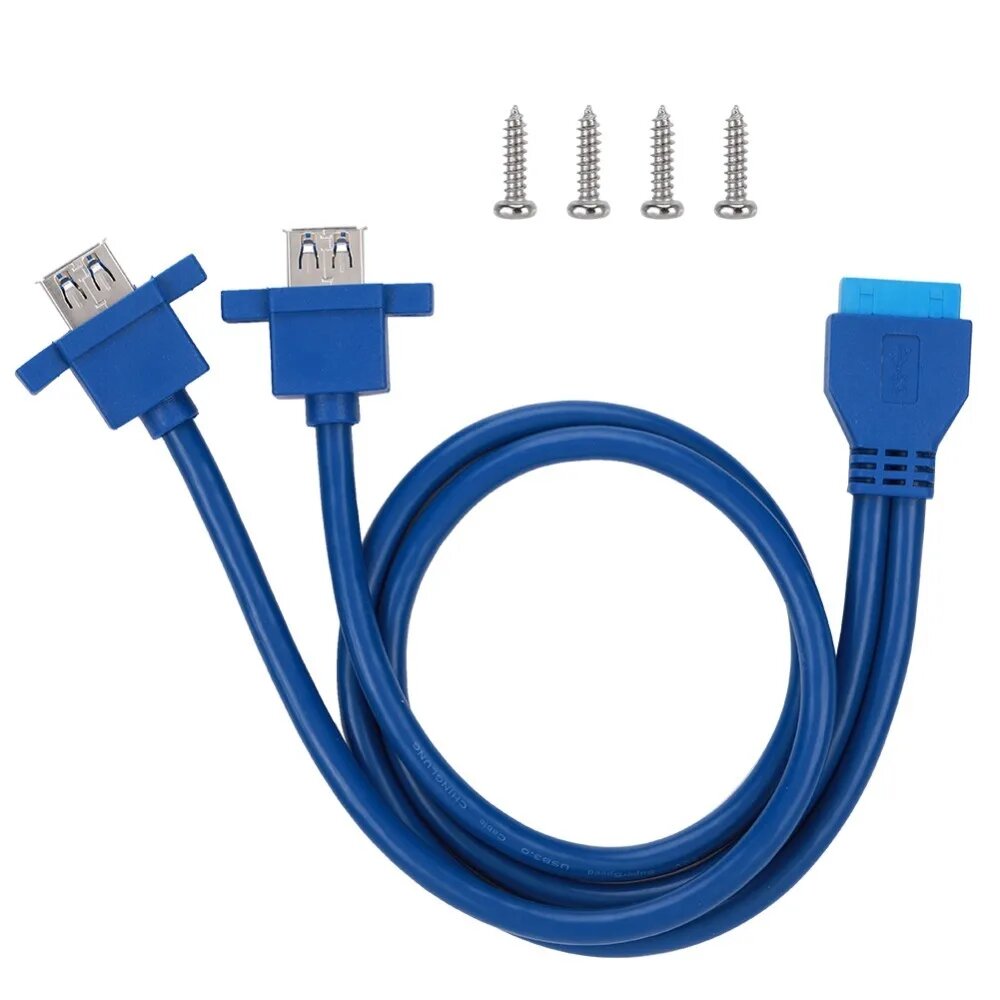 USB 3.0 кабель 5 Гбит/с 19PIN на 2AF 50cm