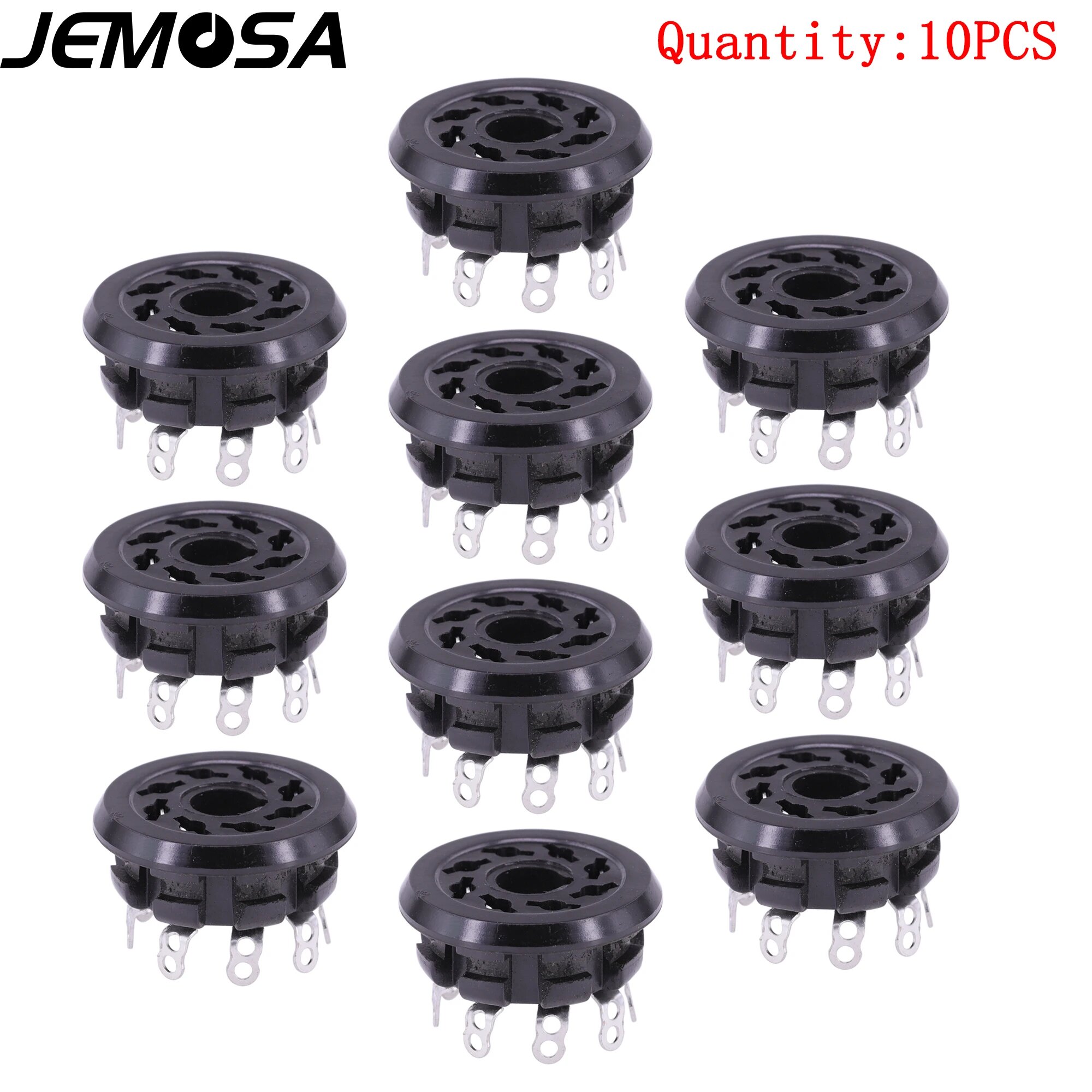 JEMOSA 8-контактная розетка S8WPI, 10шт, Tin-Plated