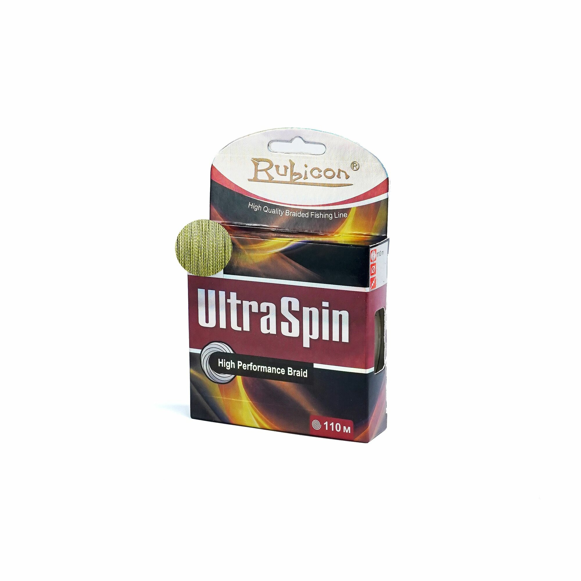 Плетеный шнур для рыбалки Ultra Spin 110 м olive, 0,25mm