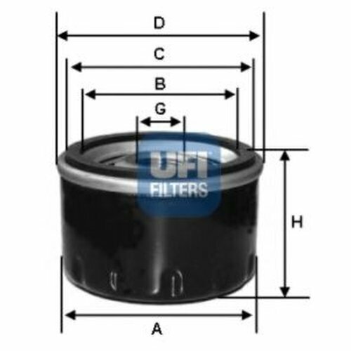 Фильтр масляный Ufi 2326000