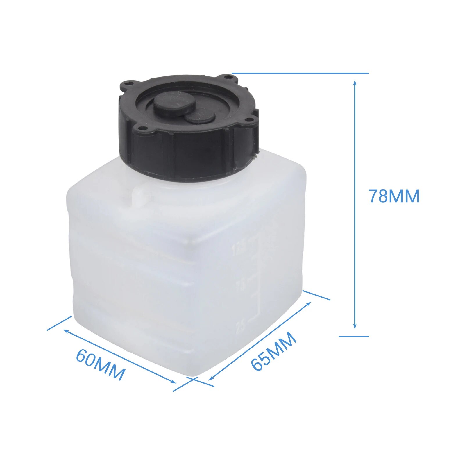 Пластиковая бутылка для масла 125ml, 60x65x78мм