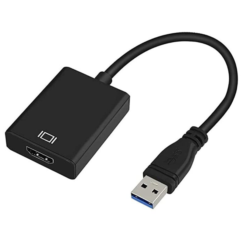 Поддержка звука без подключения USB 2.0 / 3.0 к HDMI-черный