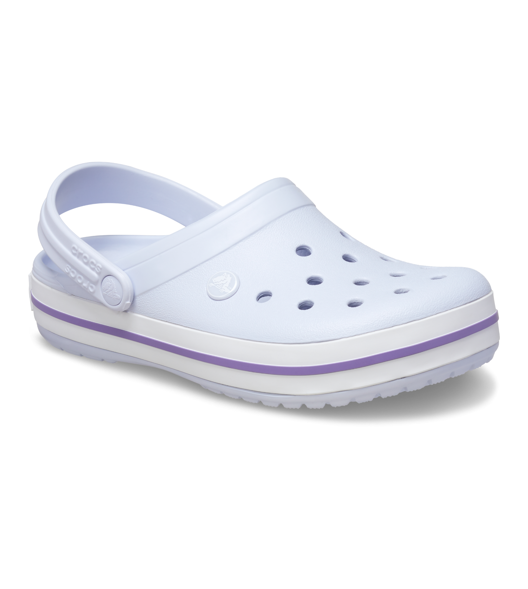 Сабо Crocs Crocband Clog, размер M4W6 US, голубой/фиолетовый — фото 1