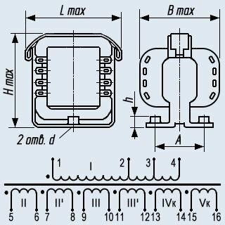 ТПП212-40-400, Трансформаторы питания, 1шт.