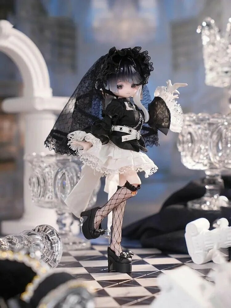 LEI-Doll Одежда для кукол Ob11 с 8 минутами 12 минут 17 см, костюм bjd + Обувь для куклы Коллекционная одежда для шарнирных кукол Эксклюзивная серия 2025