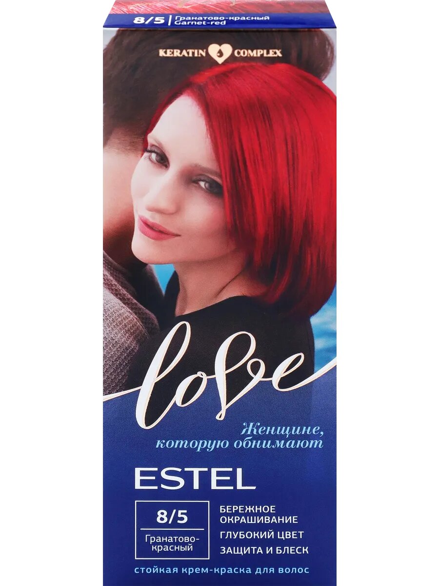 Краска для волос ESTEL Love 8/5 Гранатово-красный, 115г